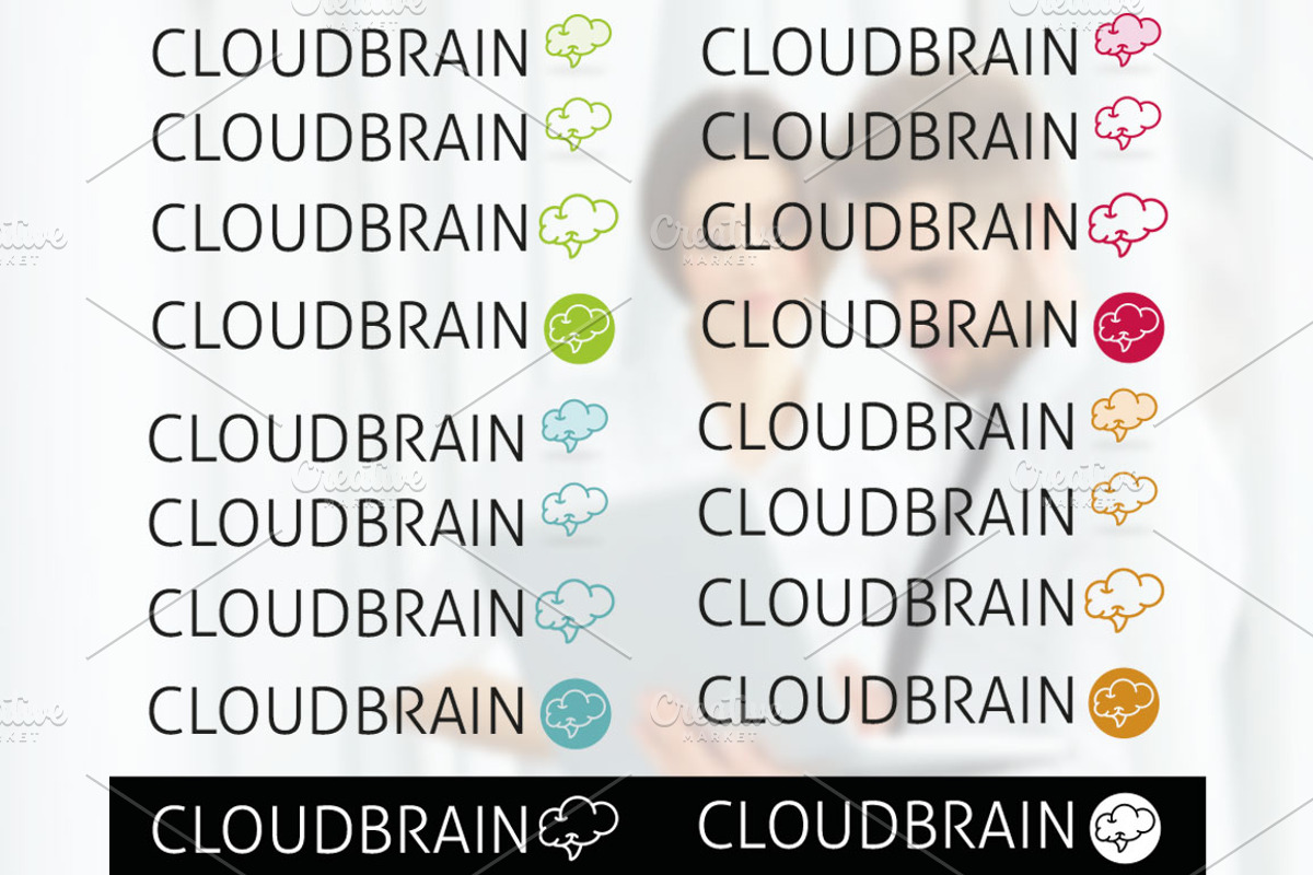 Cloud Brain Logo, a Branding & Logo Template by Luis Quesada Design