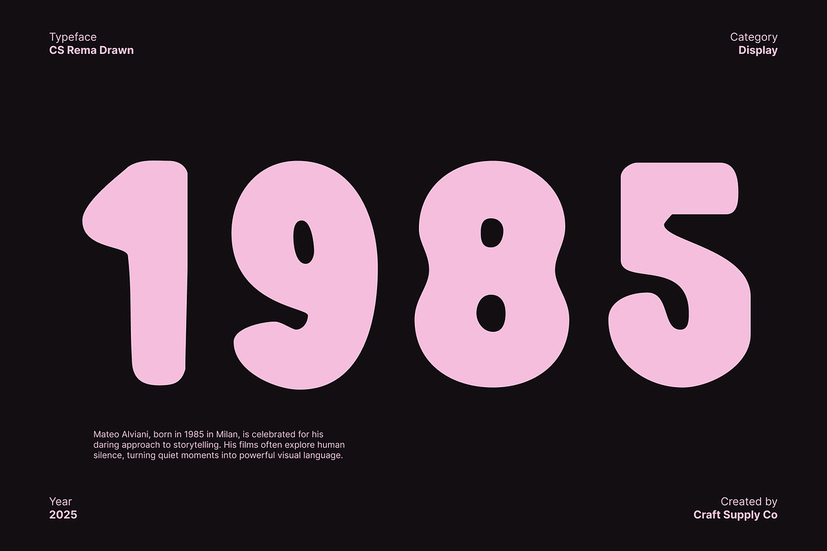 CS Rema Drawn – Fun Display Font