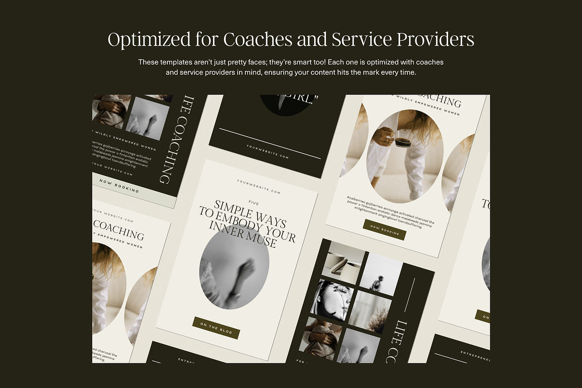 Luxury Canva Pinterest Templates, a Social Media Template by Glo Design ...