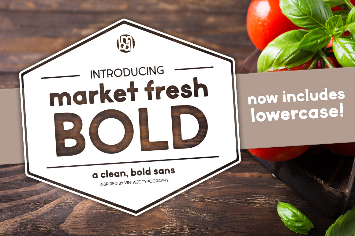 Market Fresh Bold, a Sans Serif Font by Brittney Murphy Design