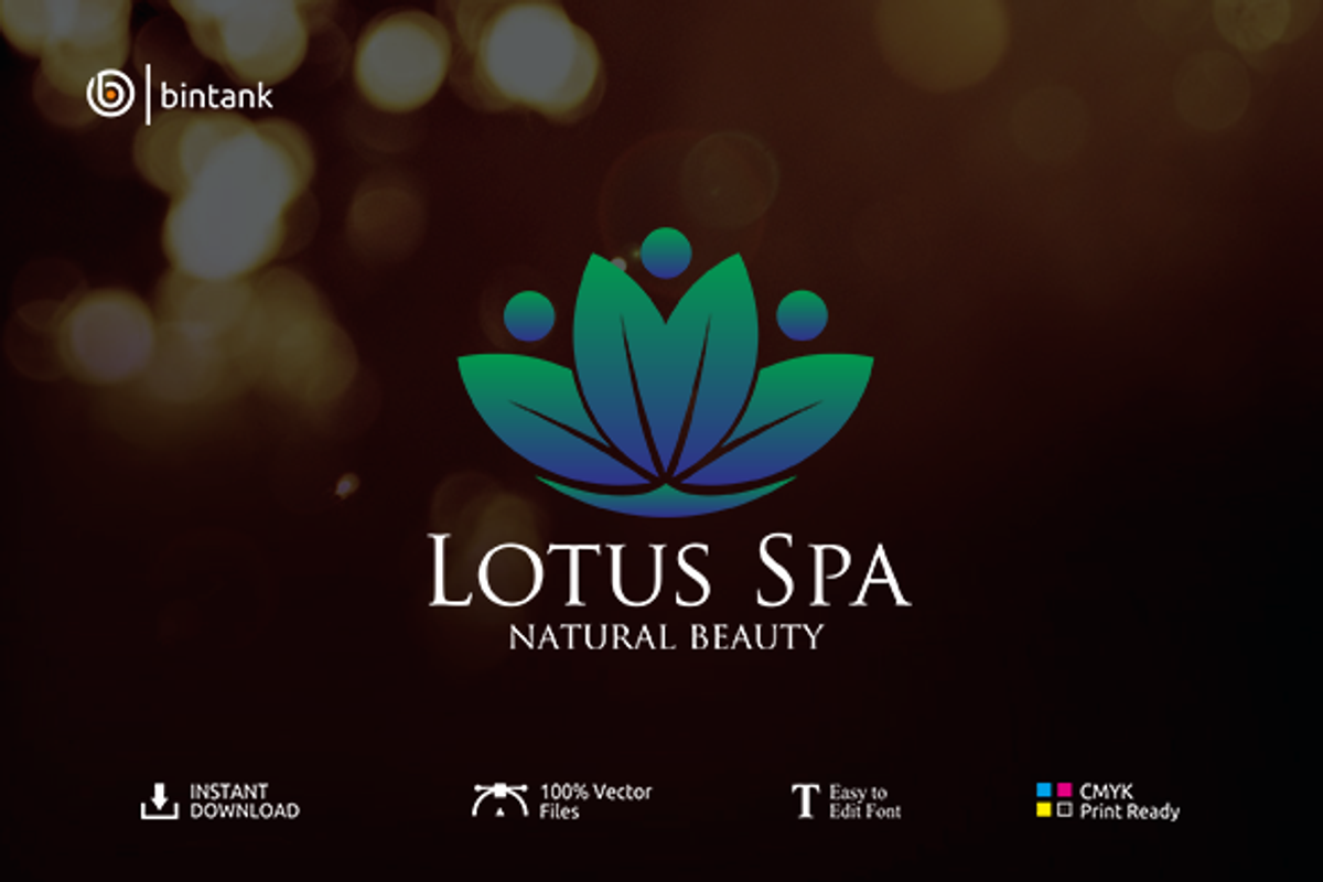 Lotus Spa Logo, a Branding & Logo Template by Bintank Studio