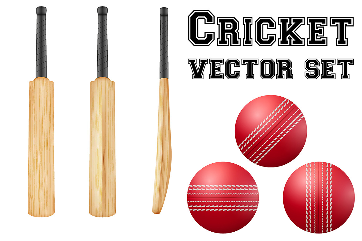 Set of Cricket Equipment, an Illustration by Vitamin