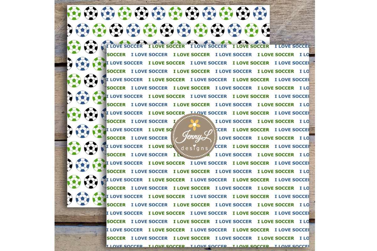 Soccer Digital Papers Clipart, a Pattern Graphic by JennyL Designs ...