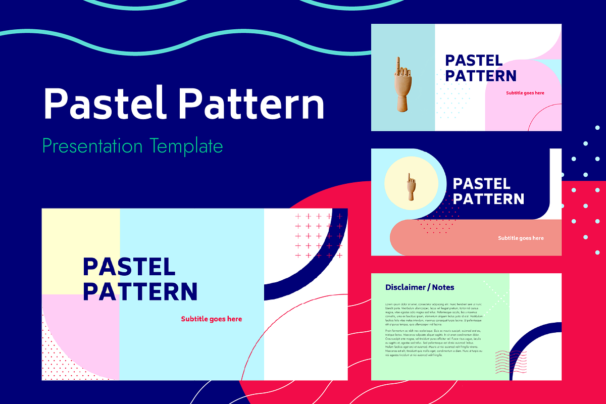 Pastel Pattern PPT Template, a Presentation Template by chio.design ...