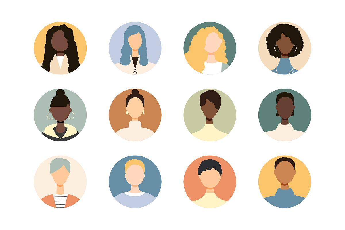 33 people avatars, a Person Illustration by Stafeeva