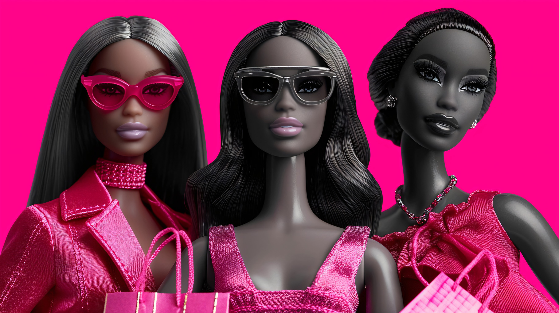 barbie dolls, friends shopping, a Beauty & Fashion Photo by OlgaPilnik