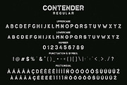 VT Contender - Vintage Display Font, a Sans Serif Font by ViactionType