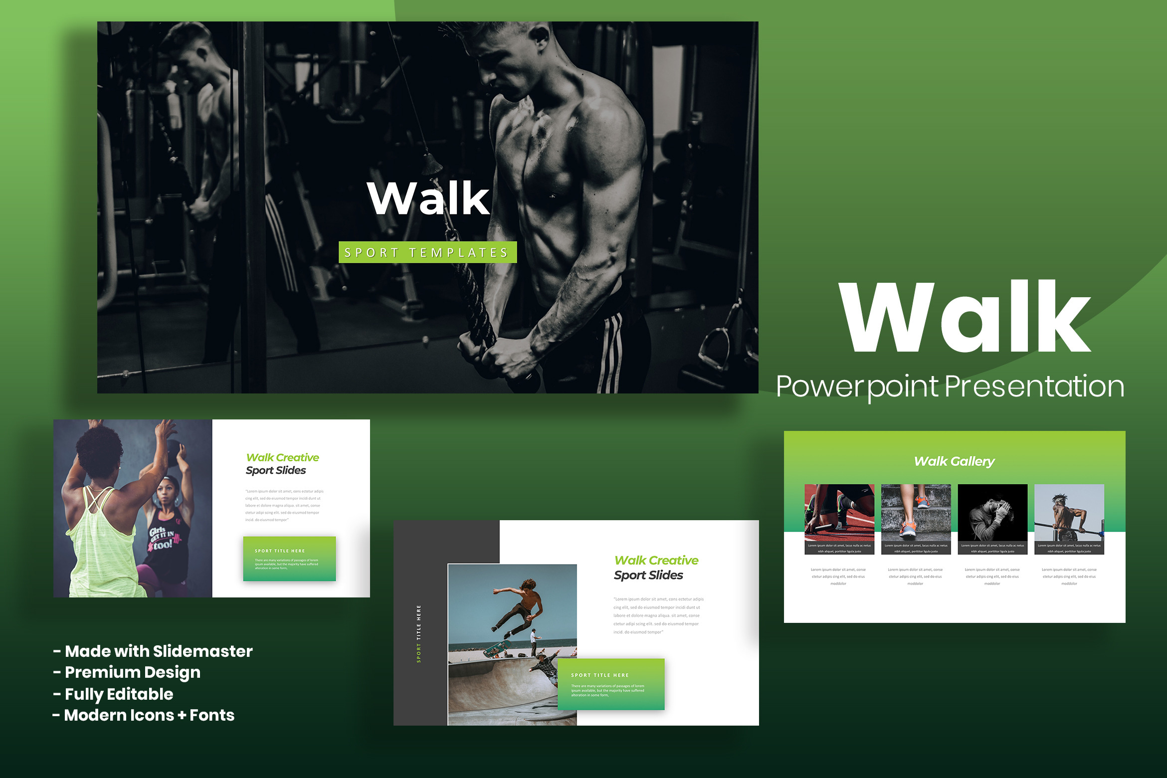 Walk - Powerpoint Template, a Presentation Template by AQR Studio