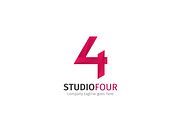 Studio Four Logo, a Branding & Logo Template by XpertgraphicD