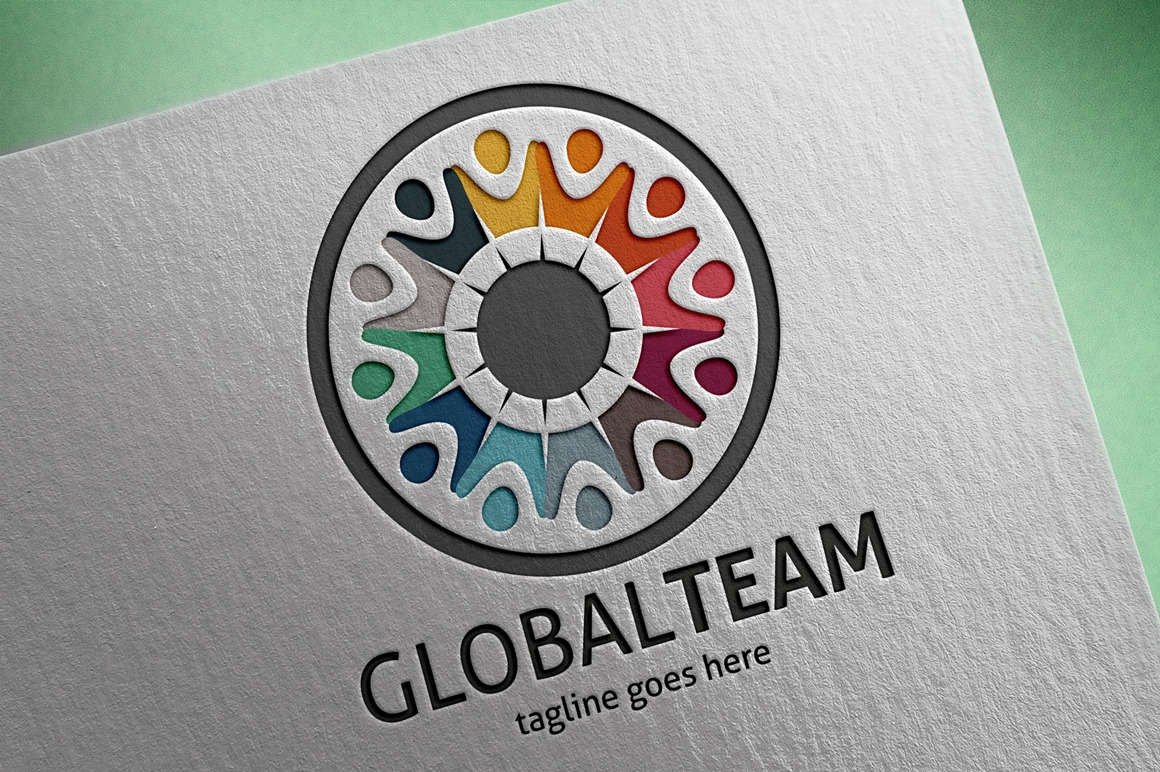 Global Team Logo, a Branding & Logo Template by Design_Planet