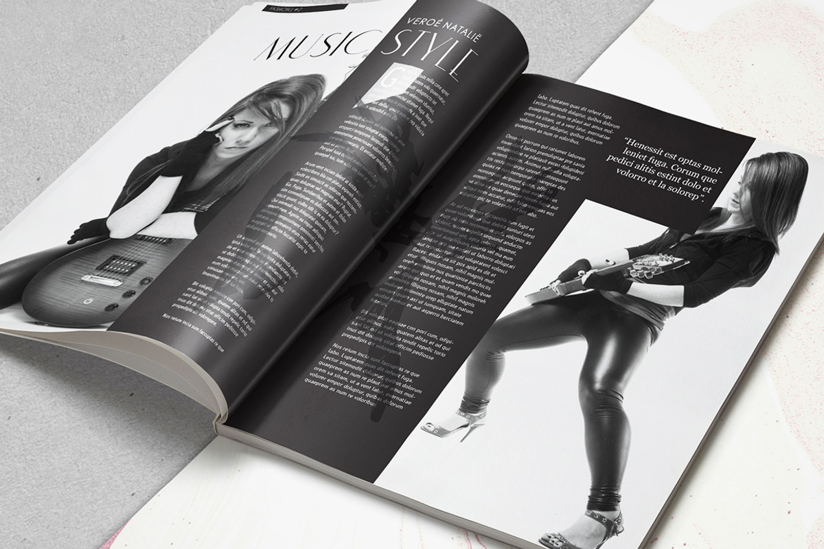 B/W Magazine, a Magazine Template by temphall