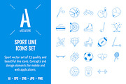 Sport Line Icons, an Icon by ArtStyles