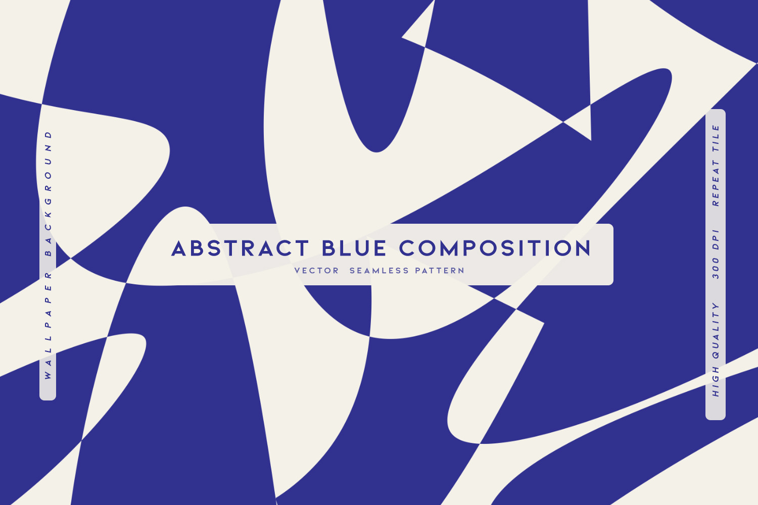 Abstract Blue Composition, a Pattern Graphic by MalyskaStudio