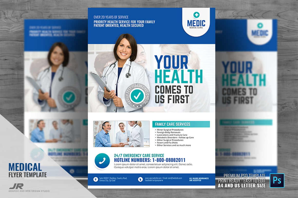 Medical Center and Clinic Promotion, a Flyer Template by PSDPixel ...