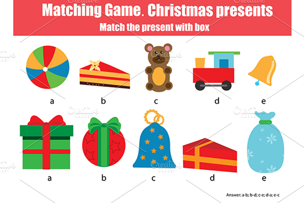 Christmas, new year kids activities, an Education Illustration by Bunny ...