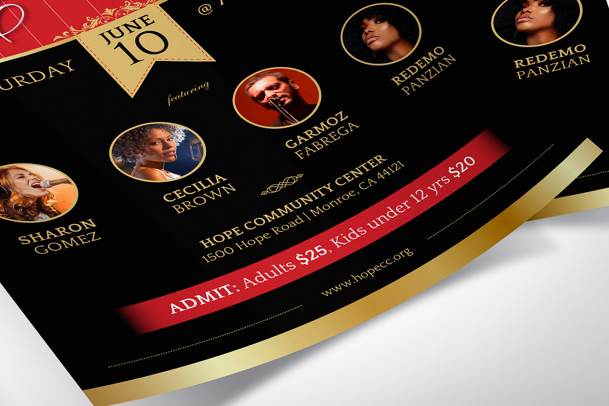 Musical Event Flyer Canva Template