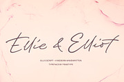 Ellie Script - handwriting style, a Script Font by Fenotype