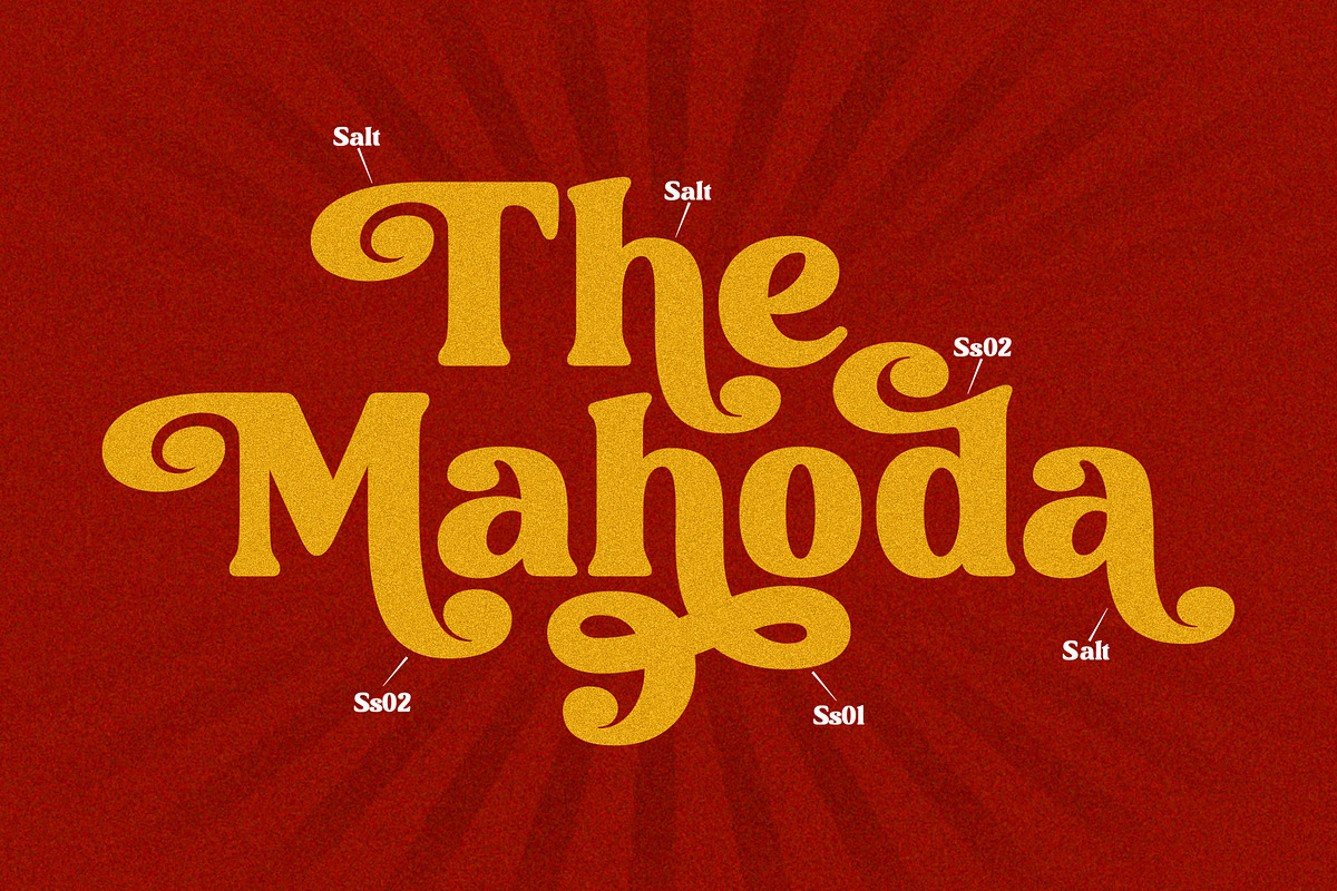 Mahoda Display Decorative Retro Serif