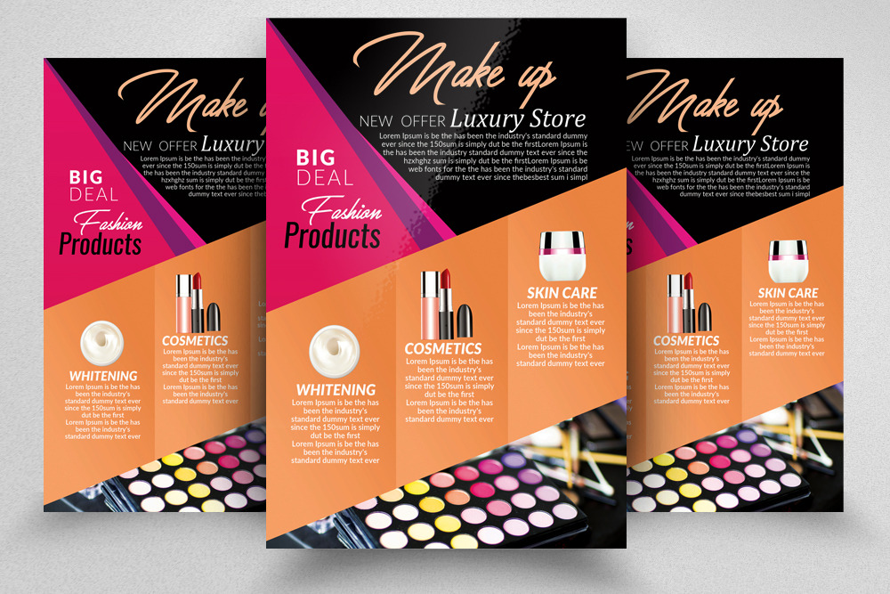 Make Up & Cosmetics Flyer/Poster, a Flyer Template by Business Flyers