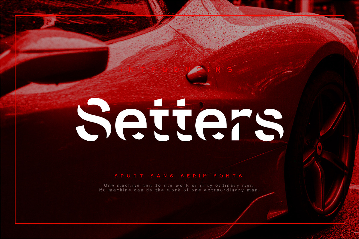 Setters, a Sans Serif Font by geengraphy