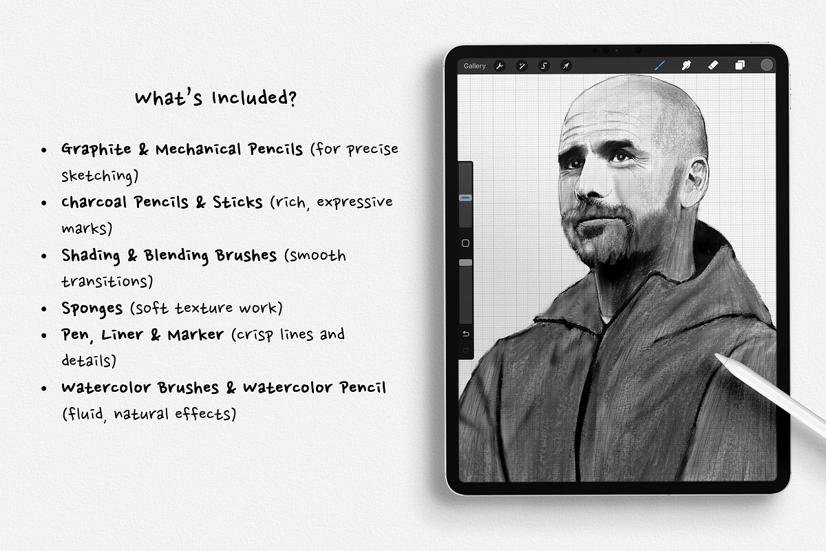 Procreate Sketch Flow Pro Set