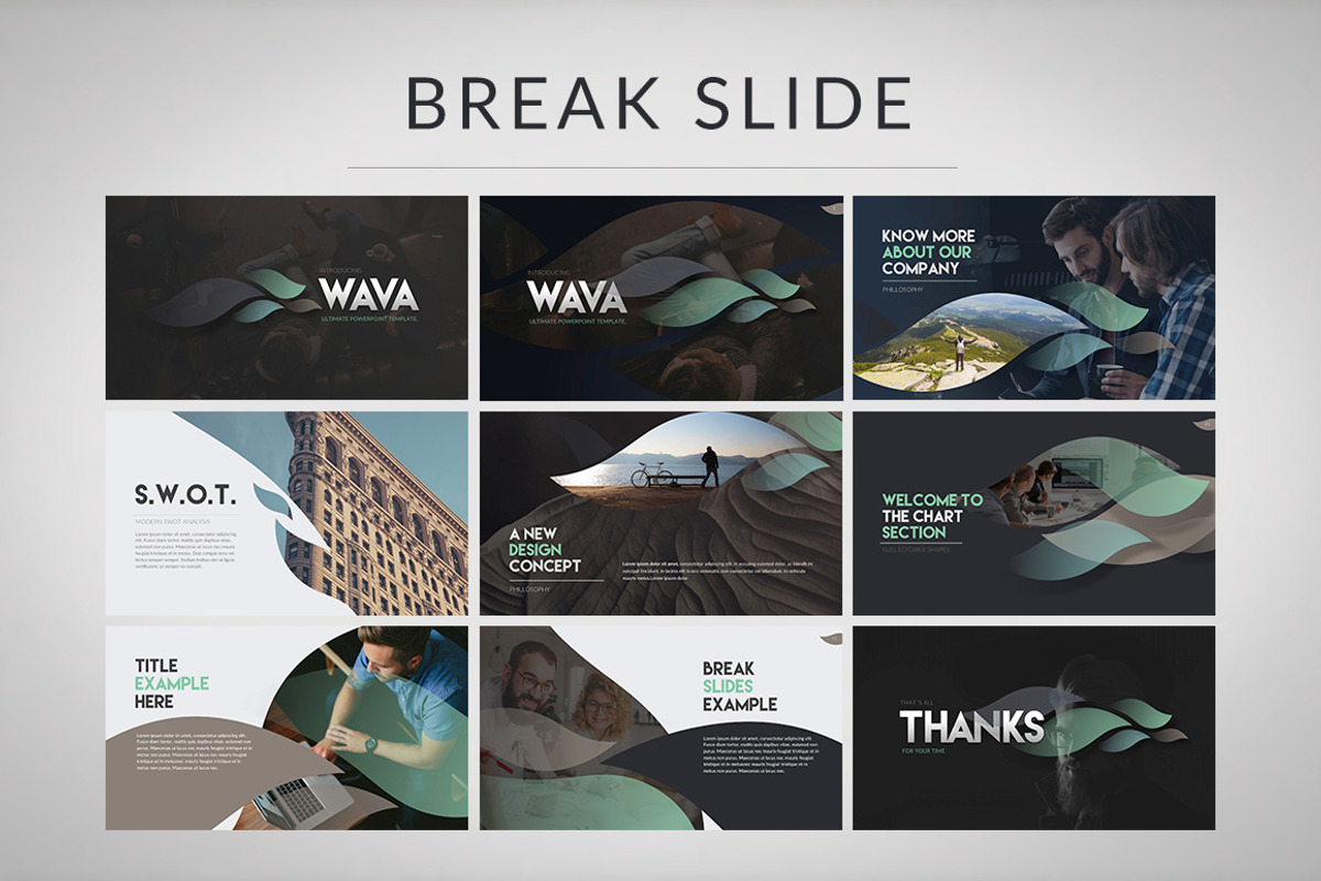 Wava | Powerpoint template, a Presentation Template by Zacomic Studios