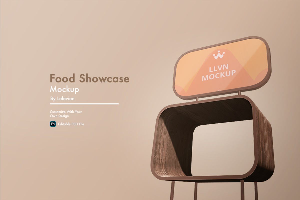 Food Showcase Mockup, an Advertising Mockup by lelevien | Creative Market