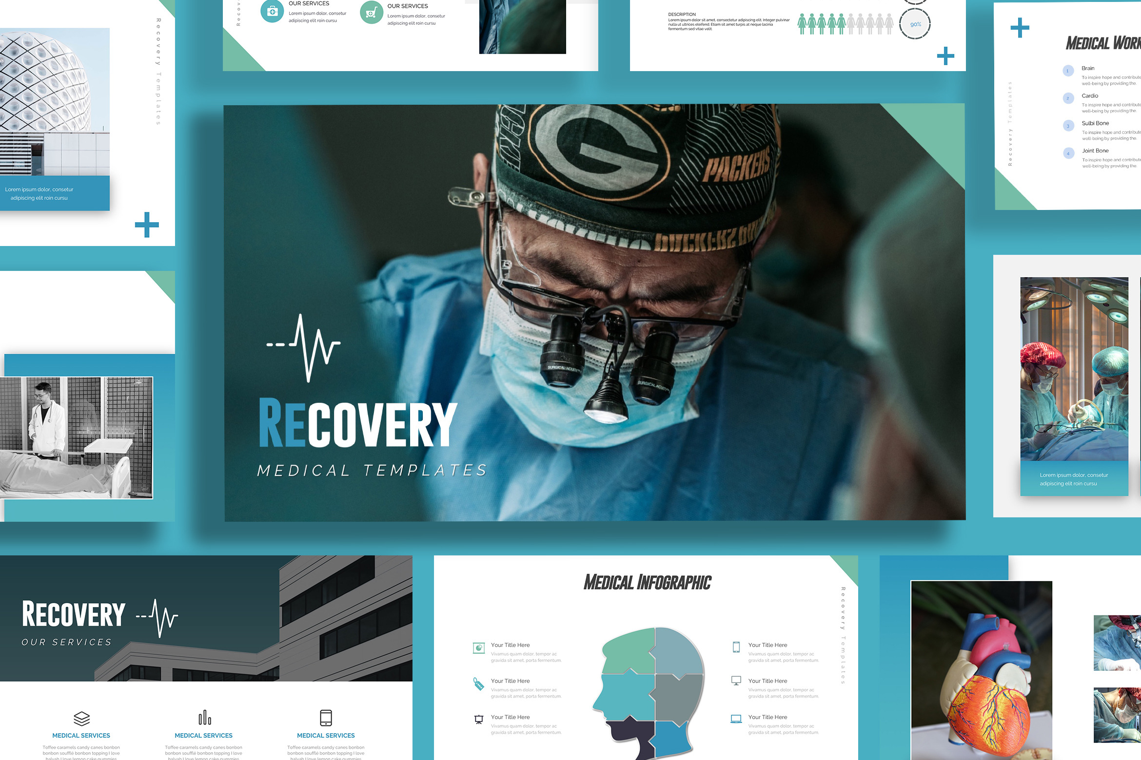 Recovery Medical Powerpoint, a Presentation Template by Infinity Vector ...