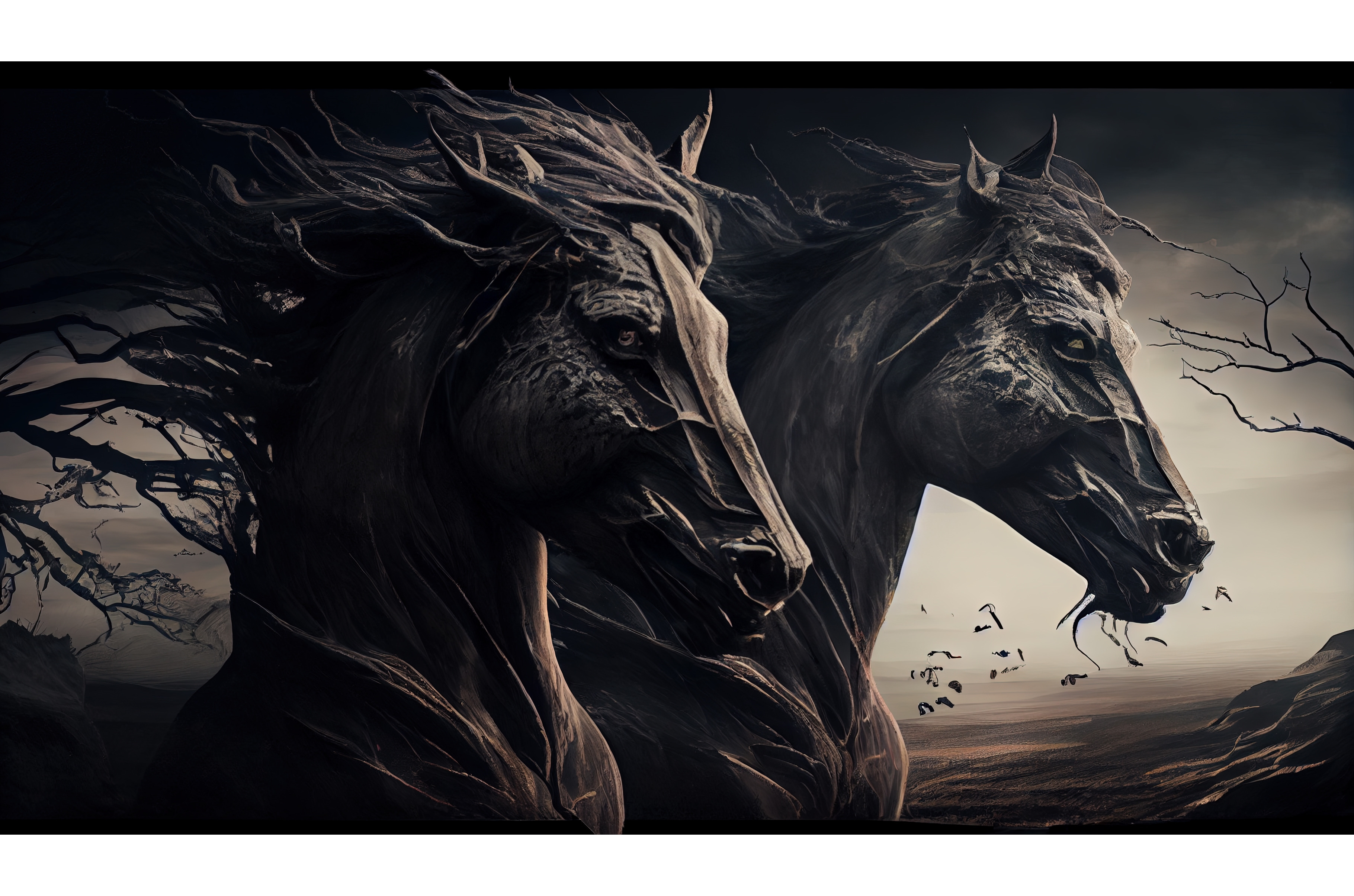 fearful fantasy nightmare creatures | Illustrations ~ Creative Market