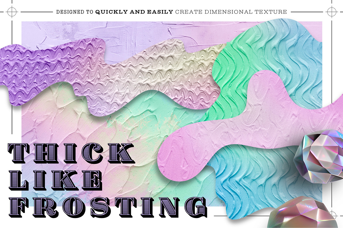 Thick Texture for Procreate, a Brush Add-On by UPROOT