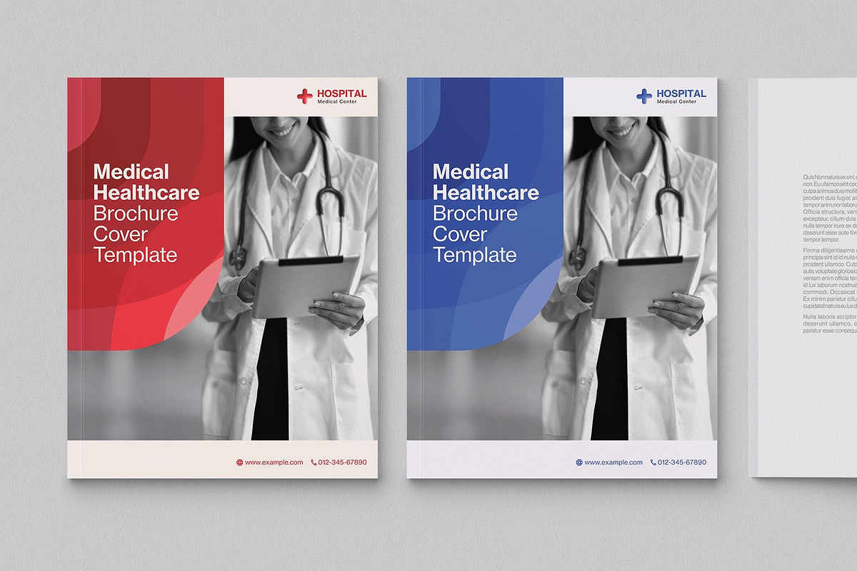 Medical Hospital Brochure Cover Temp, a Brochure Template by BrandPacks