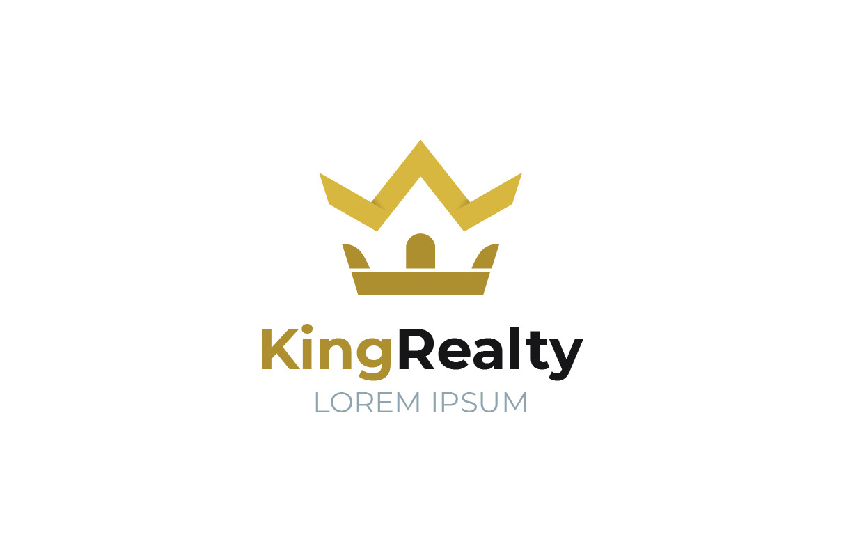 King Crown Real Estate Logo, a Branding & Logo Template by bvcreates
