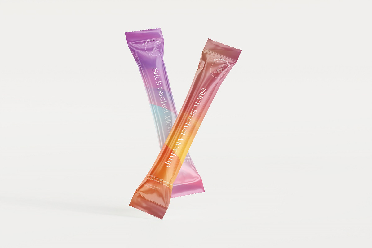 Stick Sachet Packaging Mockup, a Packaging Mockup by Momogi