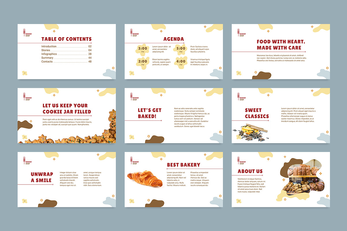 Presentation Bakery, a Presentation Template by TemplatesNow!