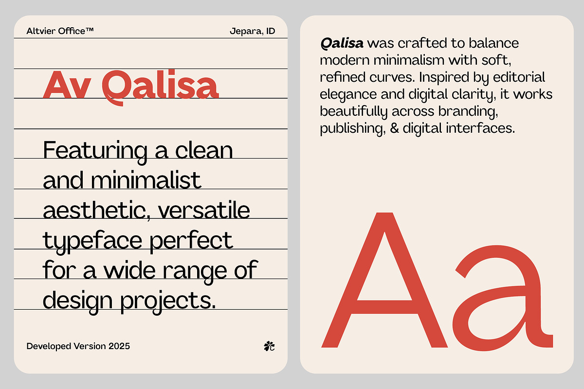 Qalisa - Modern sans, a Sans Serif Font by Uncarving