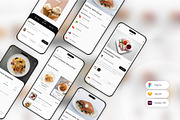 Cooking Recipe Mobile App UI Kit, an UI Kit Template by uicube