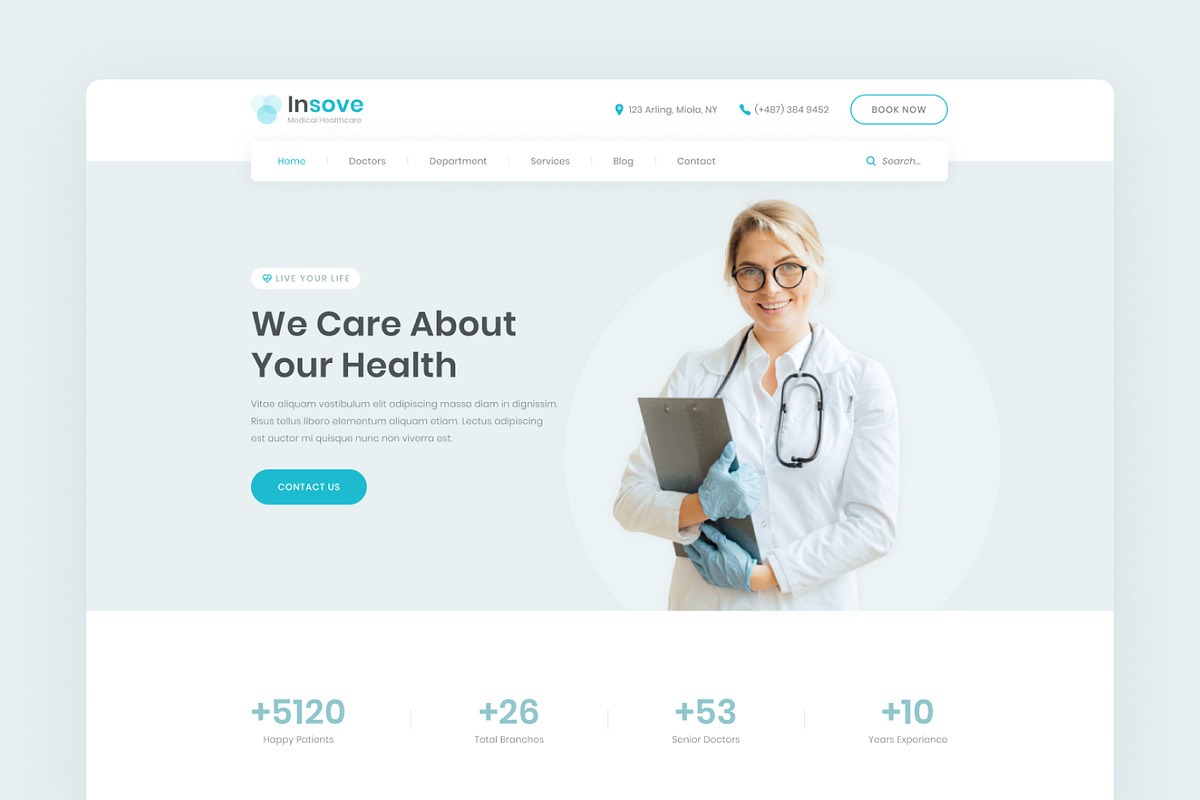 Medical Health Care Website Template | canvas template healthcare ...