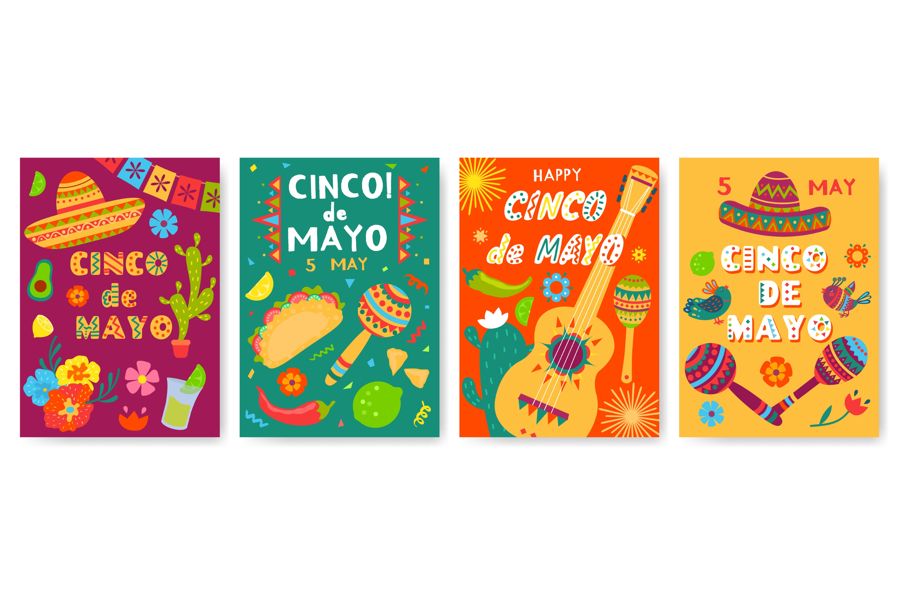 Cinco de mayo festival posters | Graphic Objects ~ Creative Market