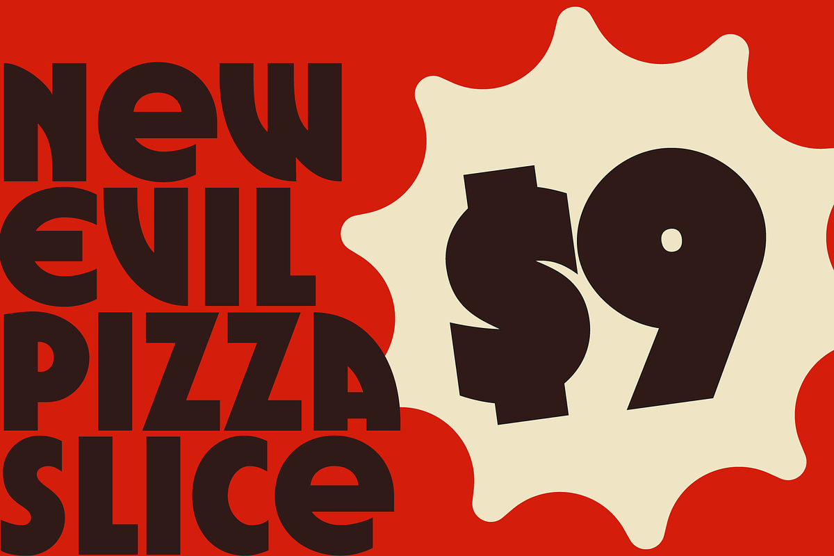 Fat Evil Display Font