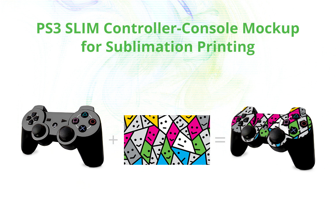 PS3 SLIM Controller-Console Mock-up, a Product Mockup by VecRas