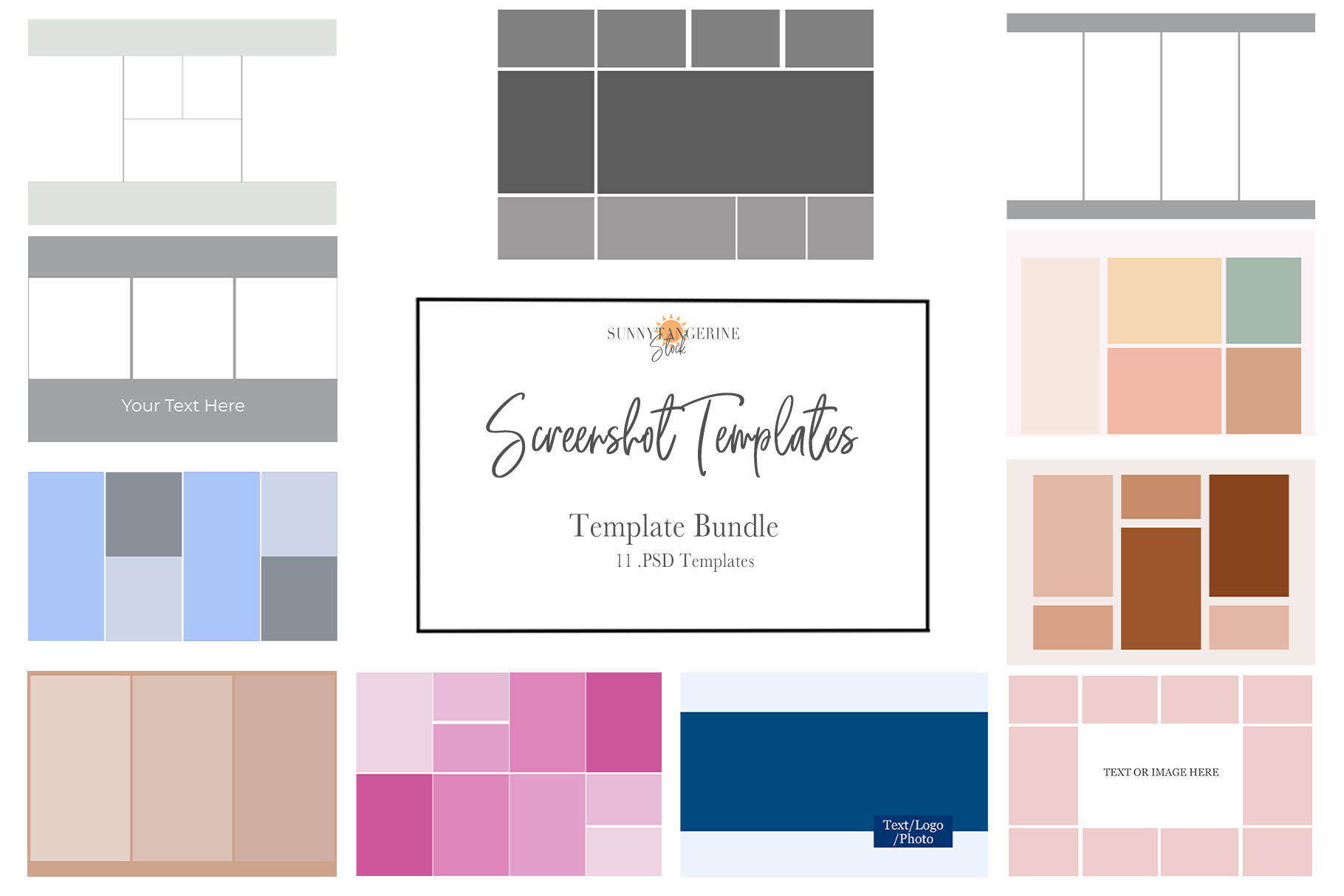 PSD Screenshot Templates 2, a Presentation Template by SunnyTangerine Stock