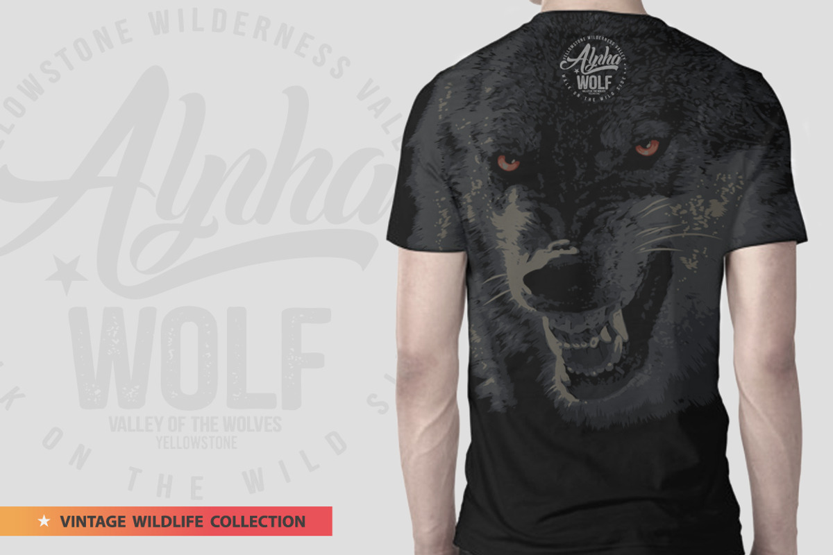 ALPHA WOLF - Vector illustration, an Animal Illustration by Artistic ...