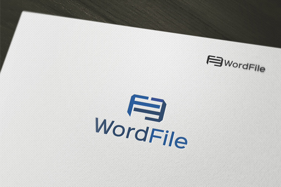 Word File Logo Template, a Branding & Logo Template by felicidads