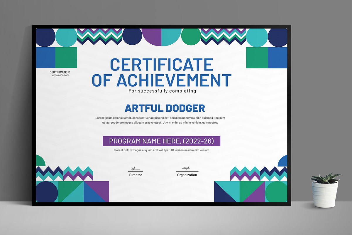 Employee Achievement Certificate