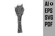 Illustration of sheaf of a wheat, an Object Graphic by Vectorhight