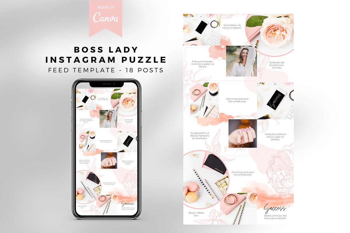 Boss Lady Complete Template Set Canva