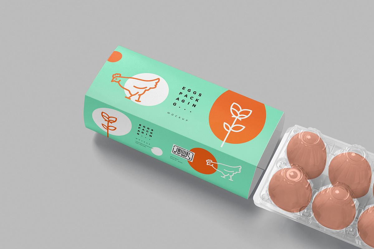 Egg Box Sleeve Mockups, a Packaging Mockup by DesignNeutrons