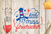 Little Miss Firecracker Cut File, an Illustration by Graphic House ...