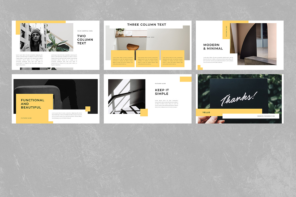 Yello - PowerPoint Template, a Presentation Template by Bervisual