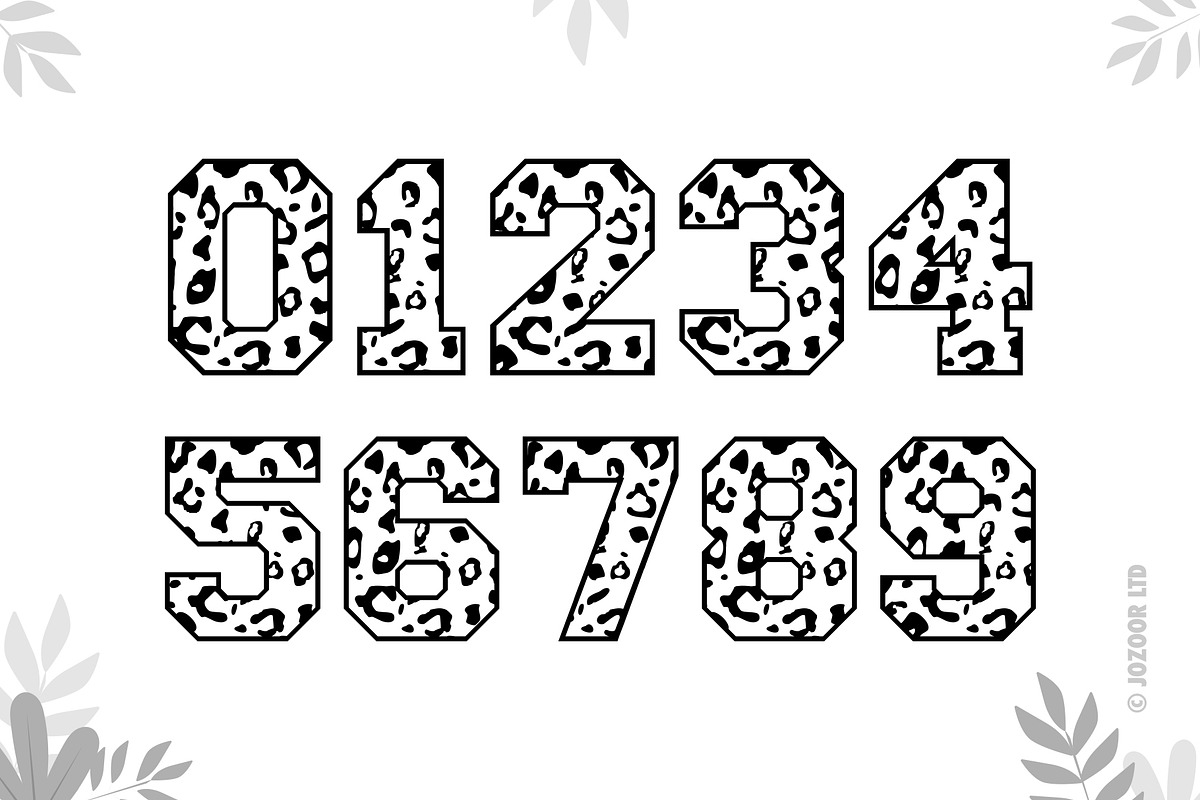 Leopard Font, a Font by Jozoor
